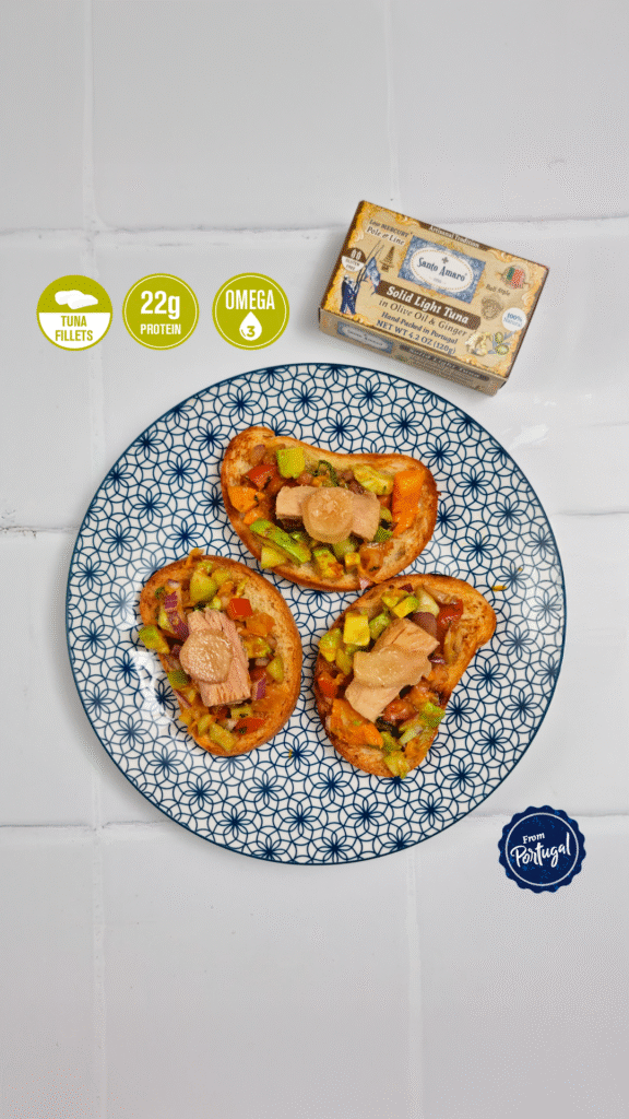 Autumn Fresh Tuna & Mango Tostadas - Santo Amaro